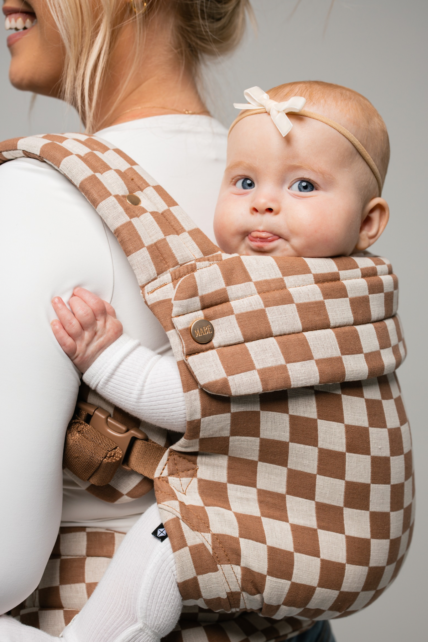 The Monarch Baby Carrier - Mocha Check – Mabē