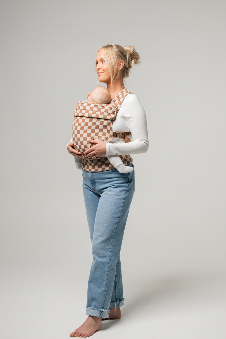 The Monarch Carrier - Mocha Check – Mabē